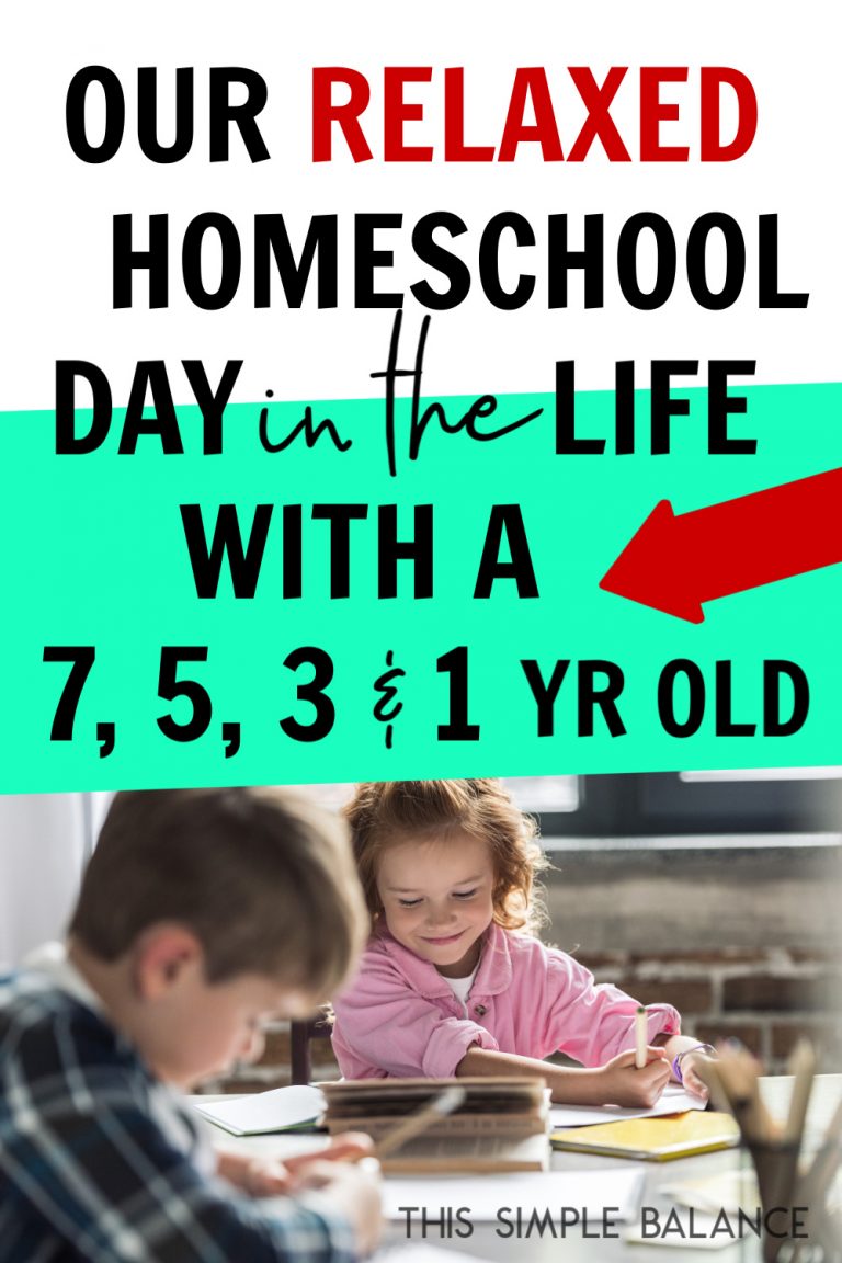 Relaxed Homeschooling (A Day in the Life with a 7, 5, 3, and 1 year old ...