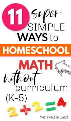 How to Teach Math without a Curriculum | This Simple Balance