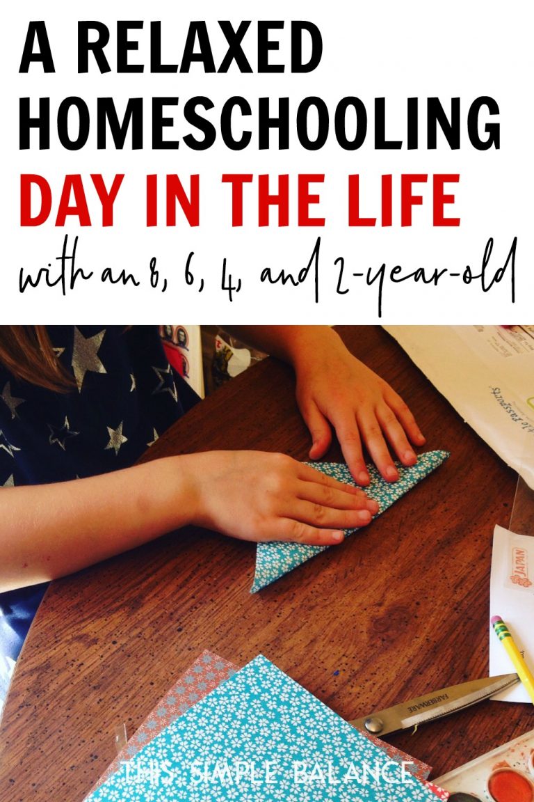 A Day in the Life in our Relaxed Homeschool {with ages 8, 6, 4, & 2 ...