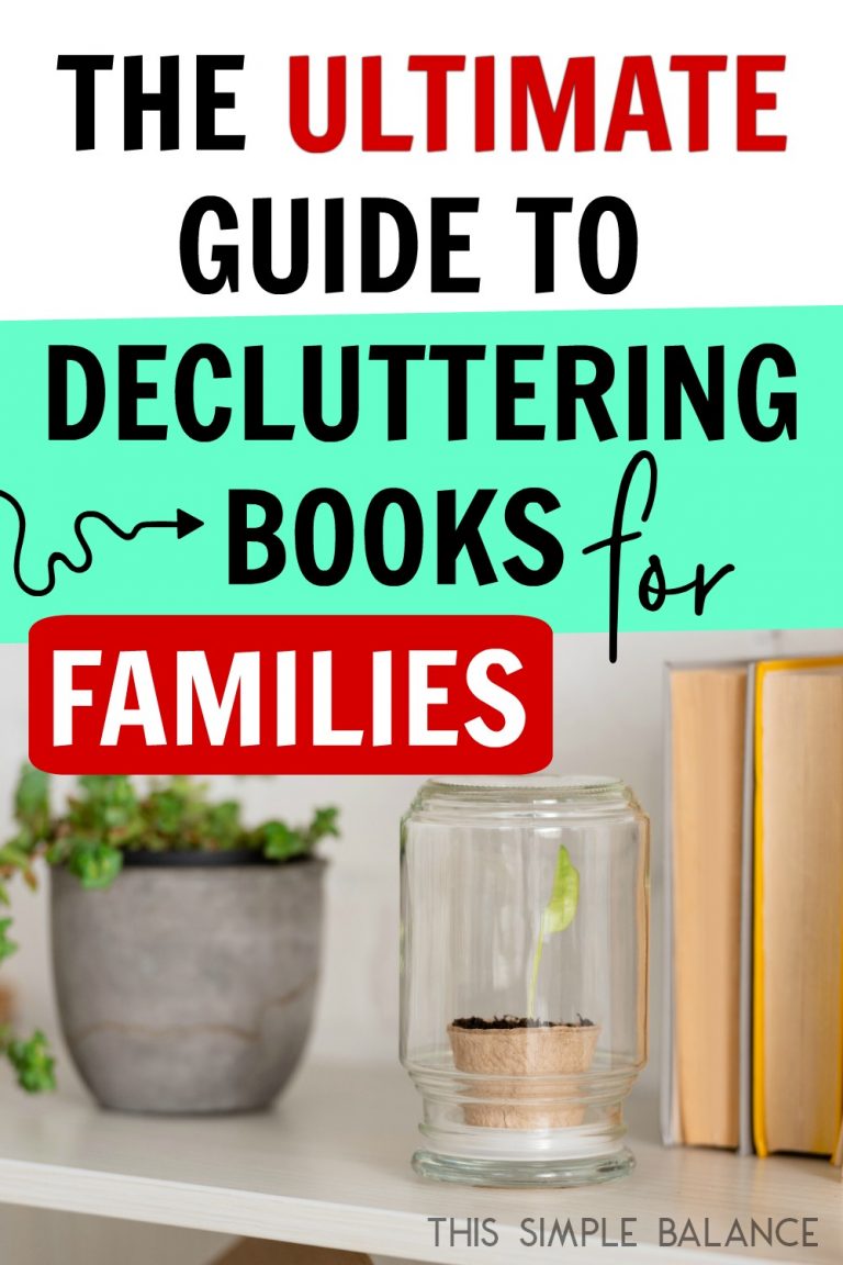 How to Declutter Books and Still Raise Readers | This Simple Balance