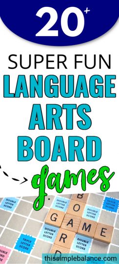 20+ Language Arts Board Games - This Simple Balance