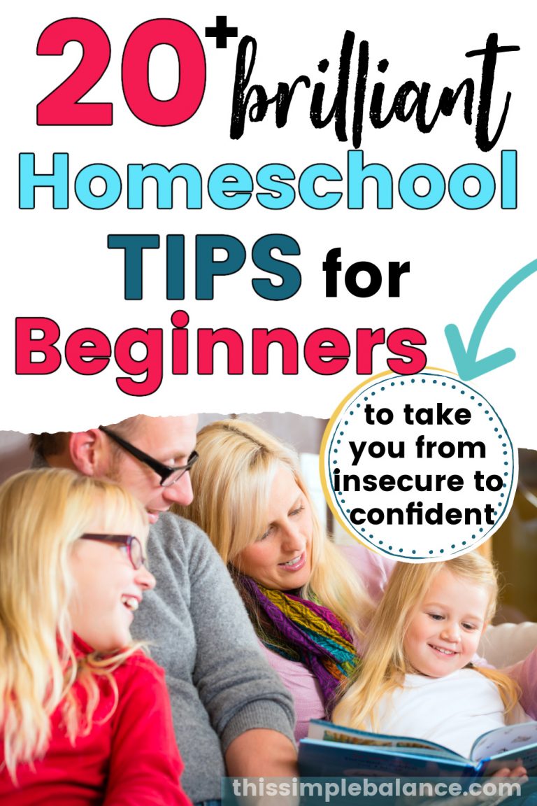 20+ Brilliant Homeschooling Tips for Beginners - This Simple Balance