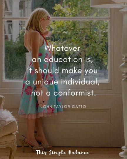 21 Unique Homeschool Quotes for Daily Inspiration - This Simple Balance