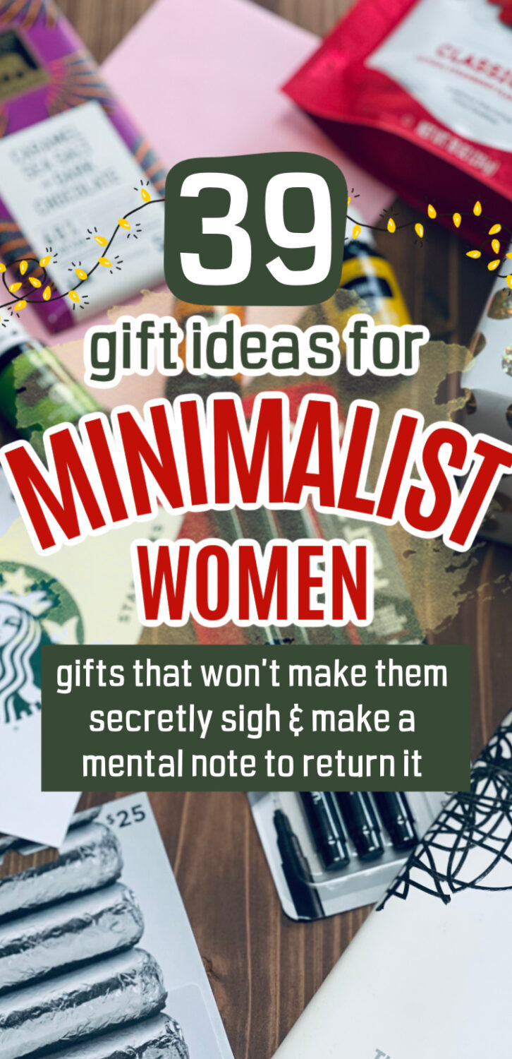 Minimalist Gifts for Her: 39+ Ideas for Women Who Hate Clutter - This ...