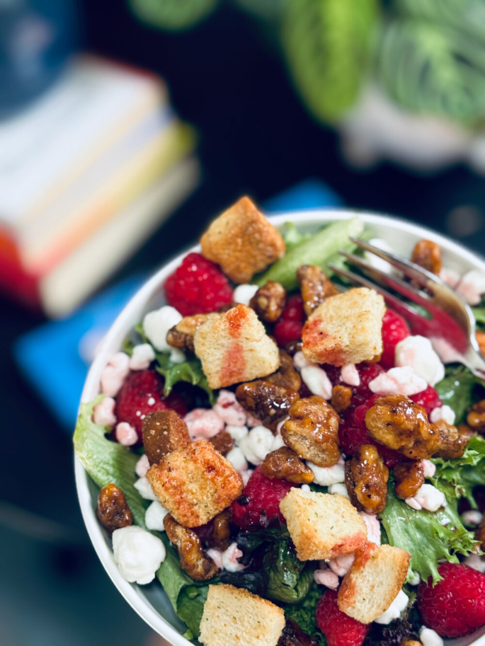 Easy Raspberry Walnut Salad Recipe (No Chopping Required) - This Simple ...