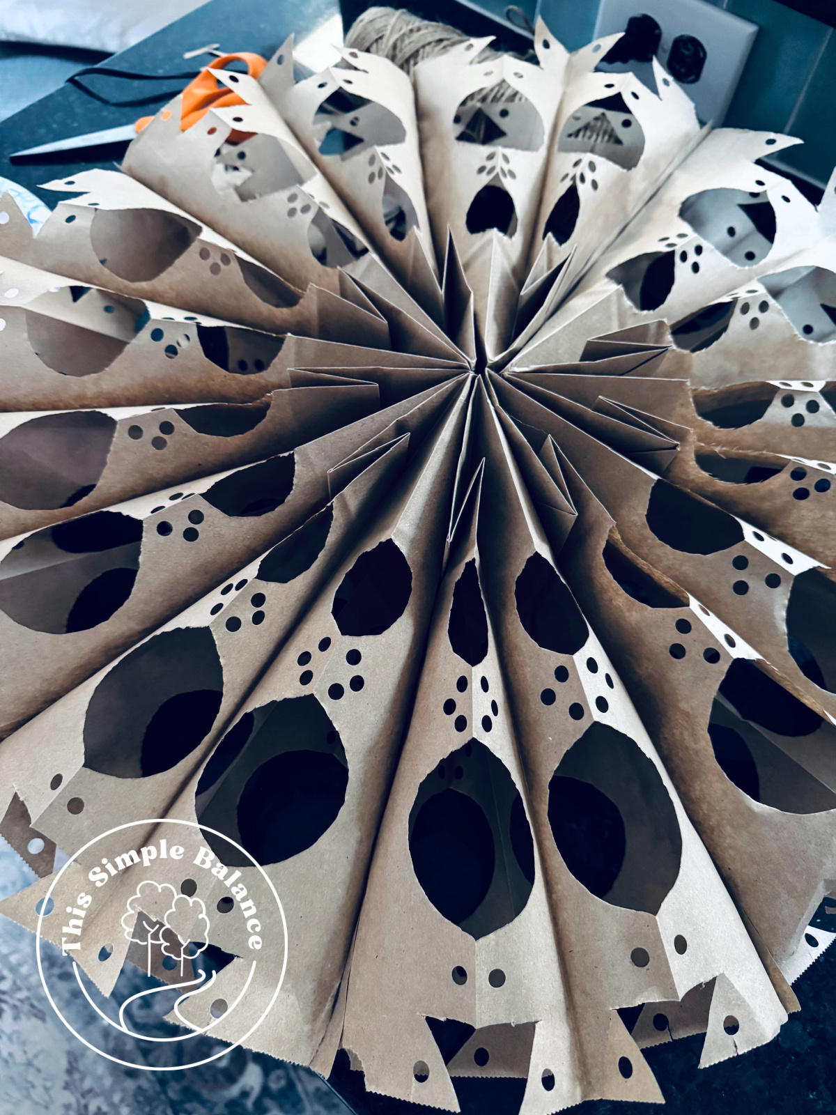 Easy DIY Paper Bag Star Tutorial (Cheap, Beautiful Decor) - This Simple ...